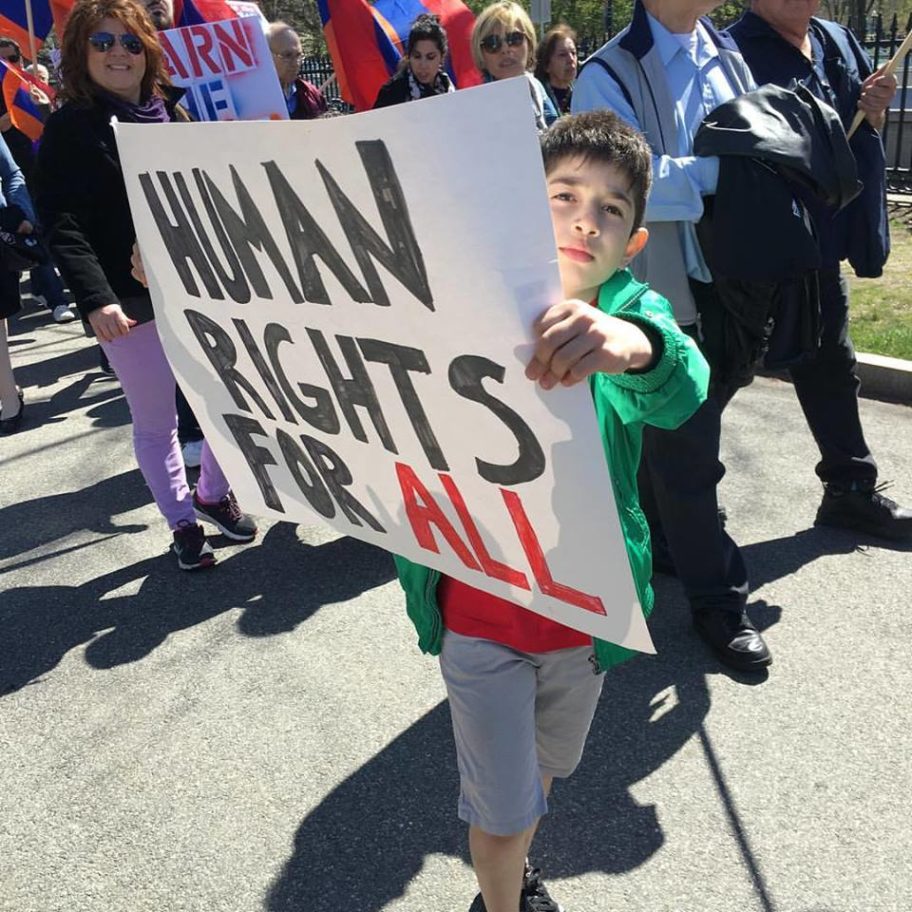 Hundreds Protest at Turkish Consulate in Boston