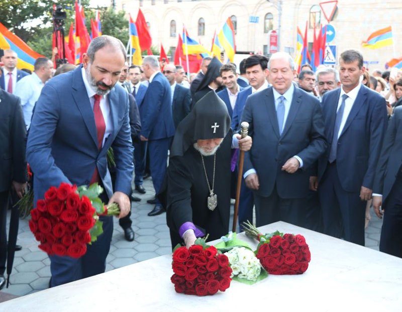 Aram Manoukian Statue Unveiled in Armenia