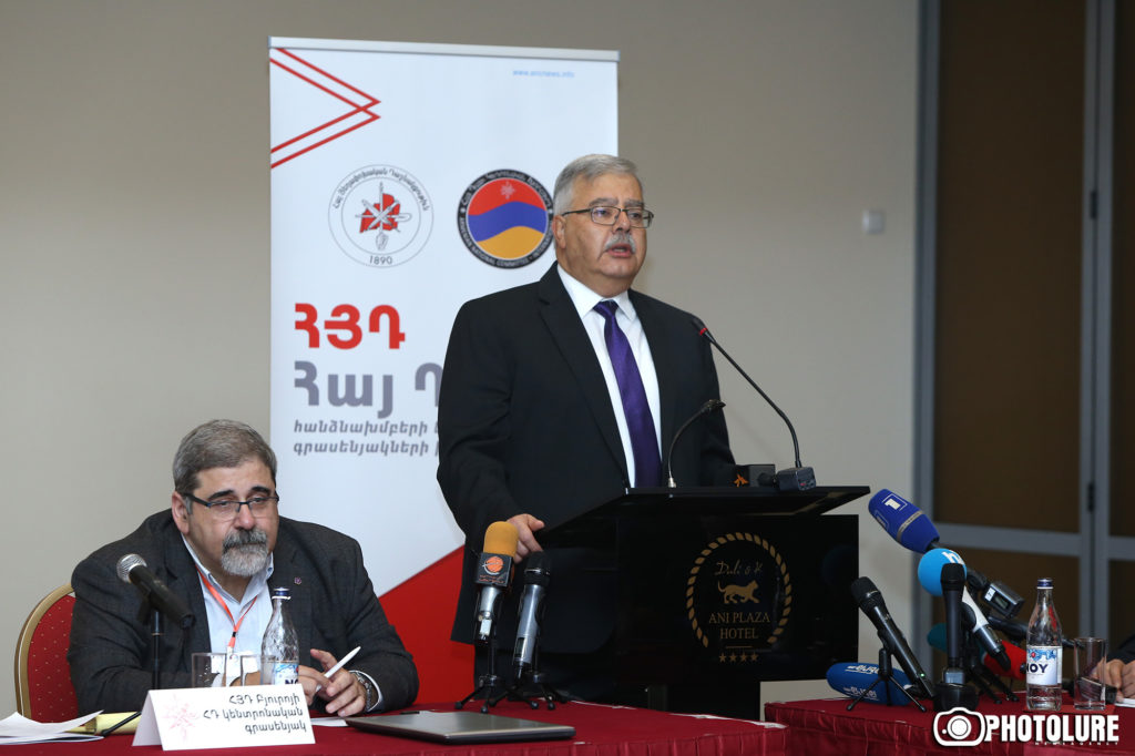 Recognition of Artsakh is a Priority for Hai-Tahd, says ARF Bureau Chairman