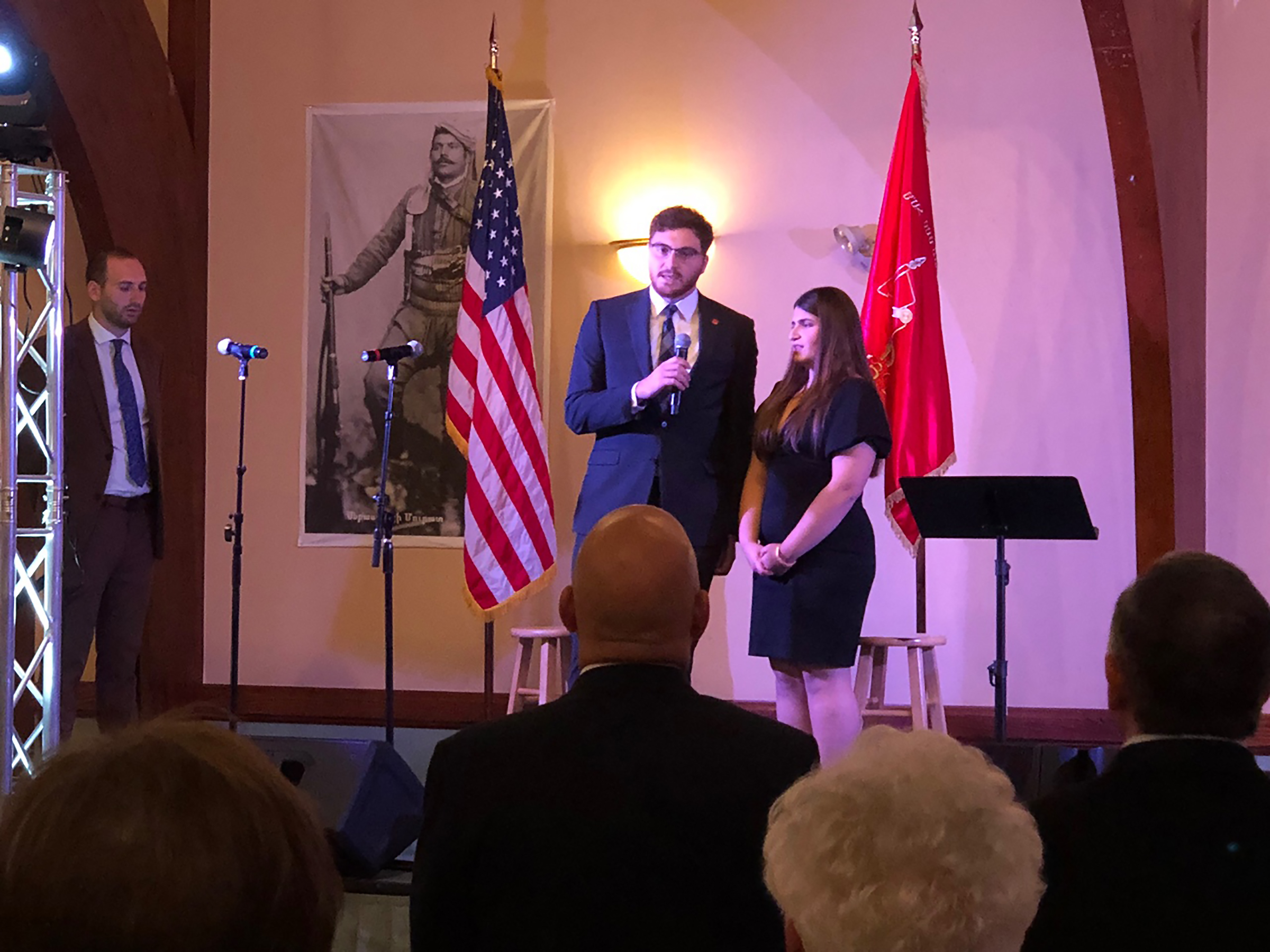 Emcee AYF Central Executive chairman Nareg Mkrtschjan joins in the ...