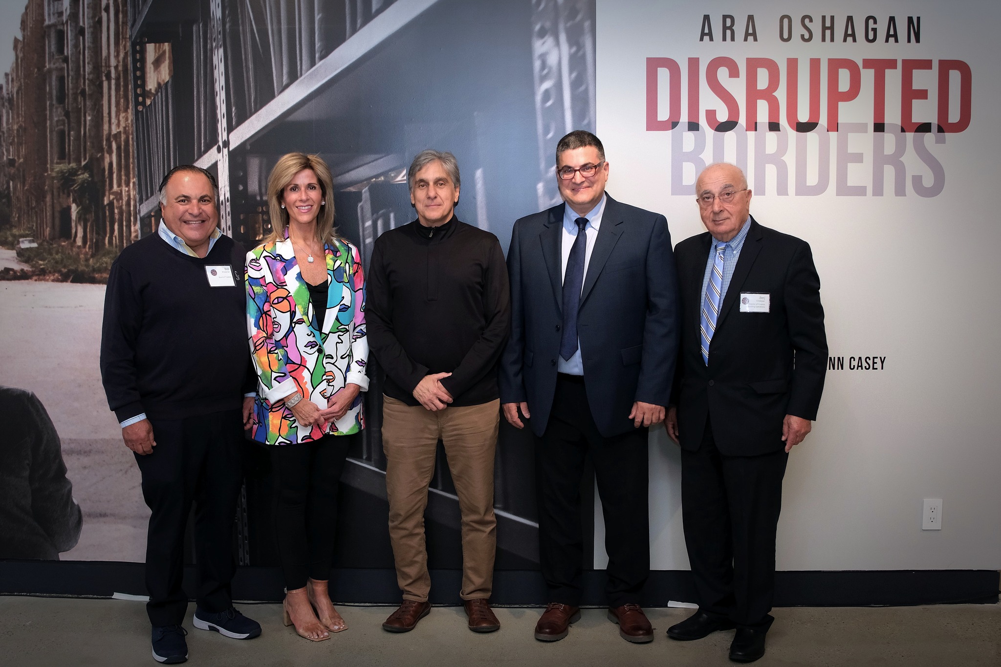 Artist Ara Oshagan (center) pictured with Museum staff - The Armenian ...