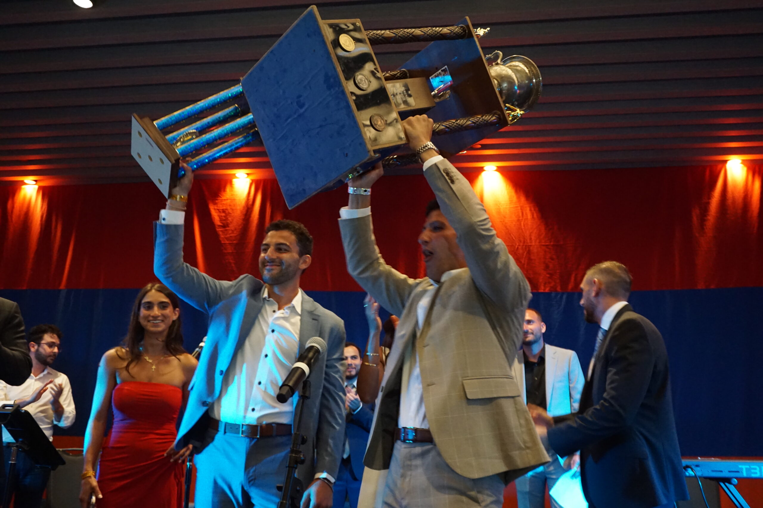Detroit Hoisting the Trophy - The Armenian Weekly