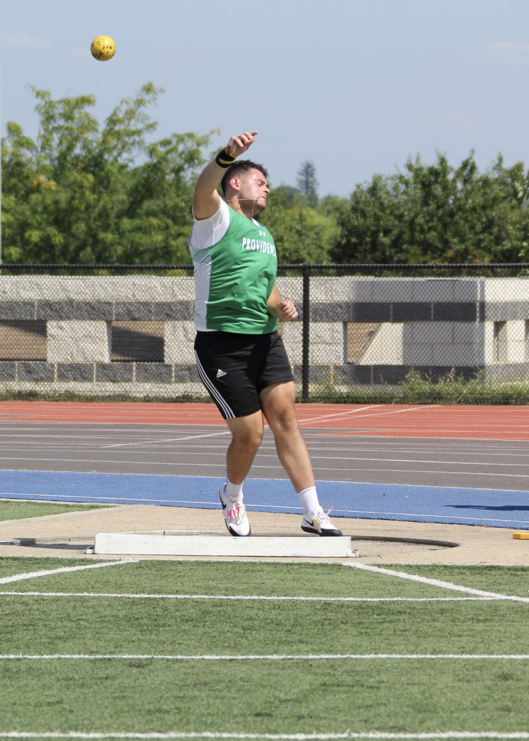 Zach Semerjian (Providence) wins the Shot Put (Photo Sona Gevorkian ...