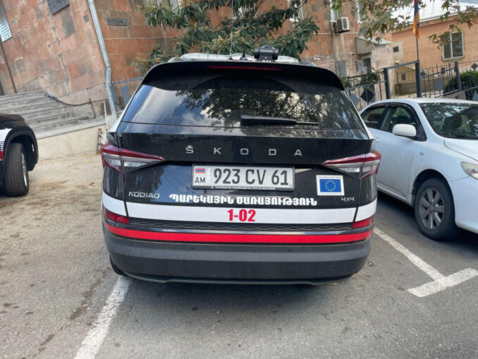 One of our six EU sponsored Bareg police cars in Meghri - The Armenian ...