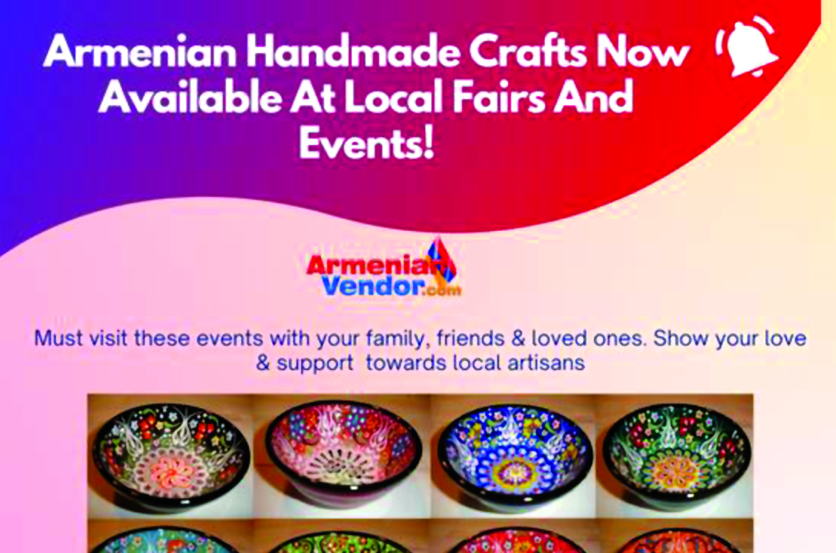 Armenian handmade crafts now available at local fairs and events