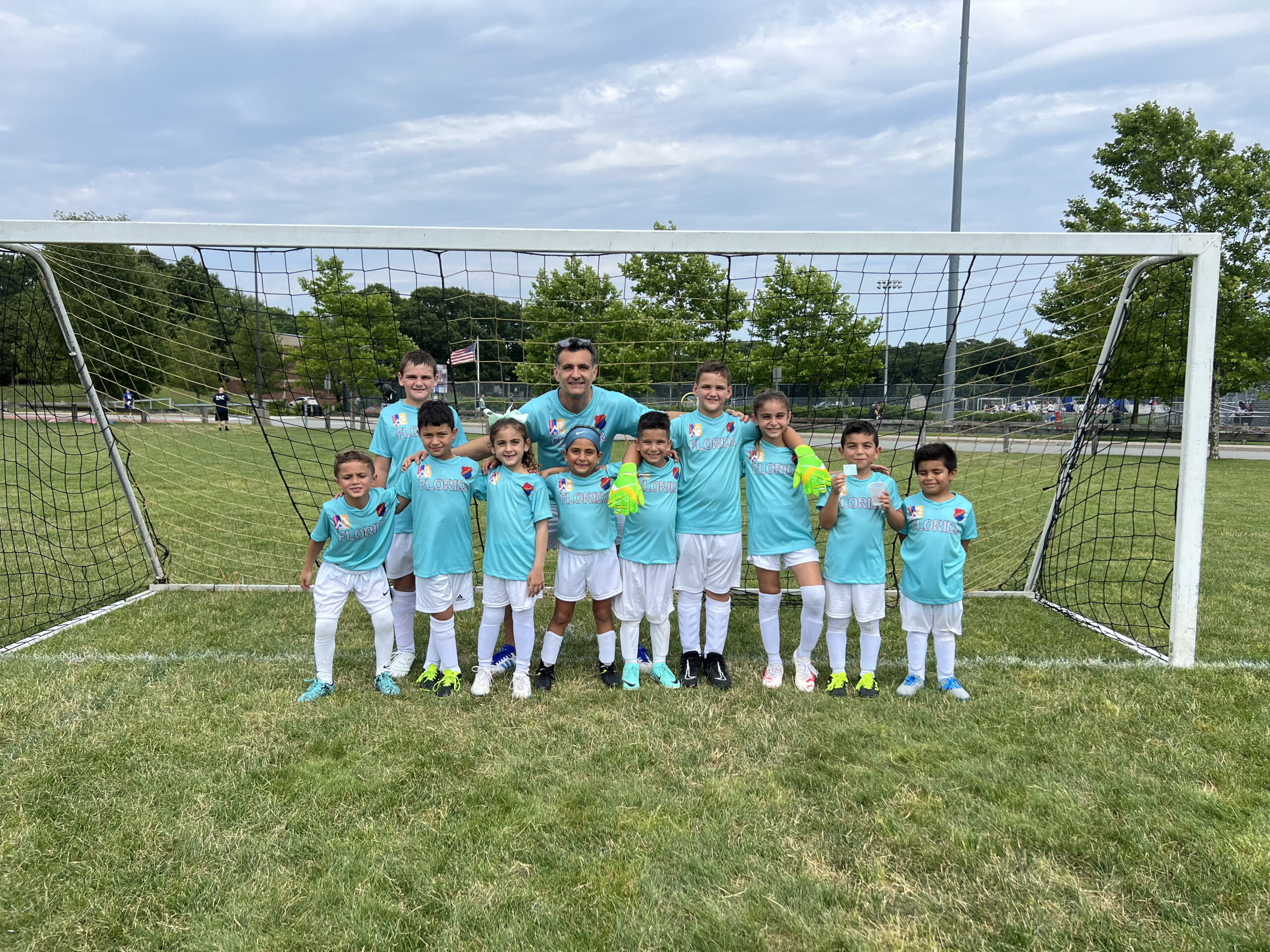 Peewee soccer team; left to right: Lucas Aram Boyajian, Max Murphy ...