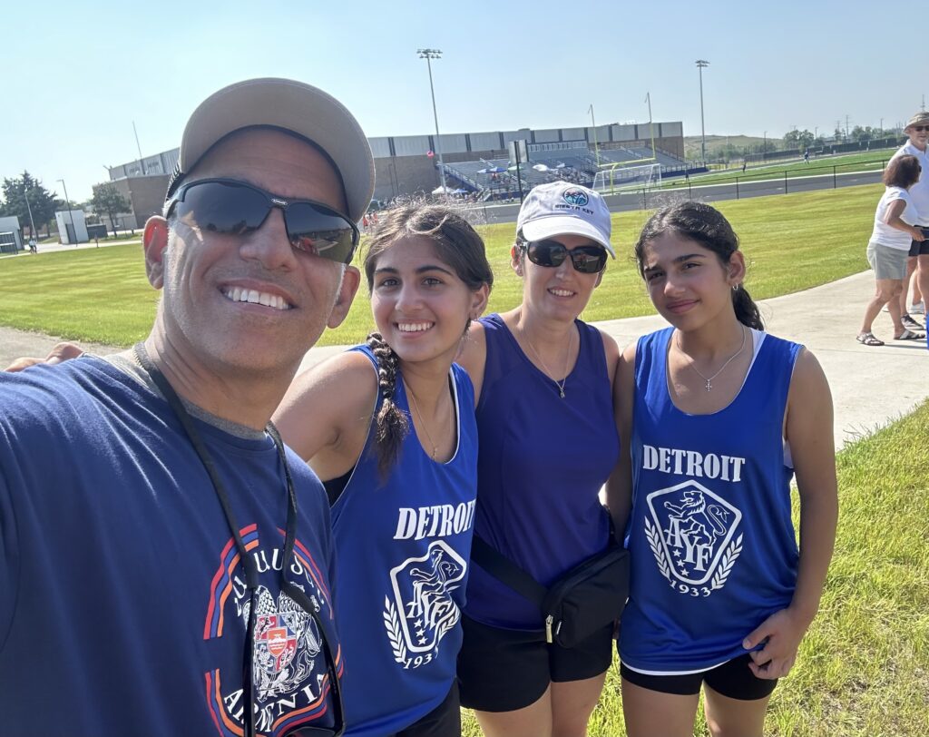 Nayiri and her family, Jerair, Ani and Nora, at the 56th annual Midwest ...