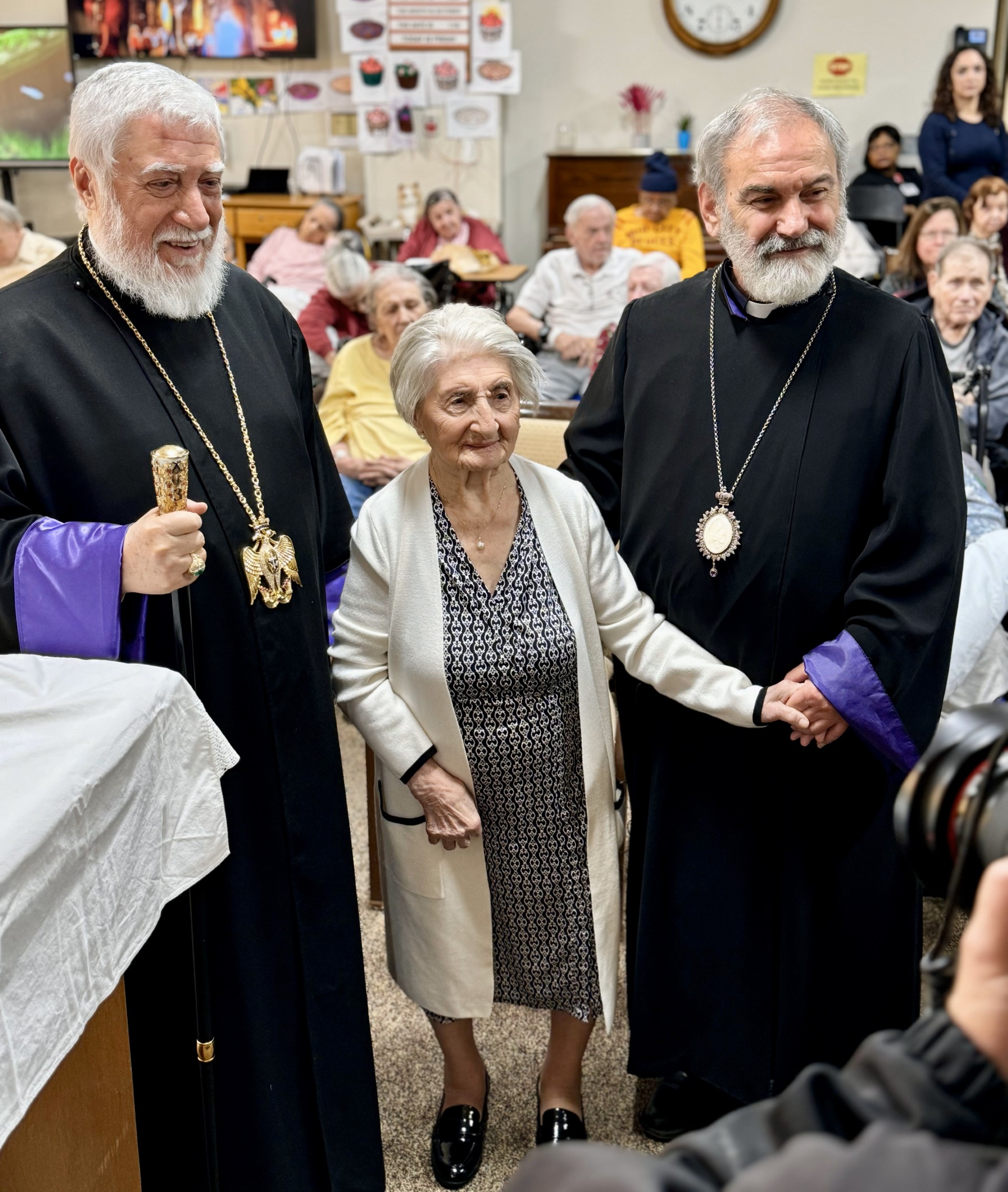 110-year old ANRC resident and Genocide survivor Mary Vartanian and His ...