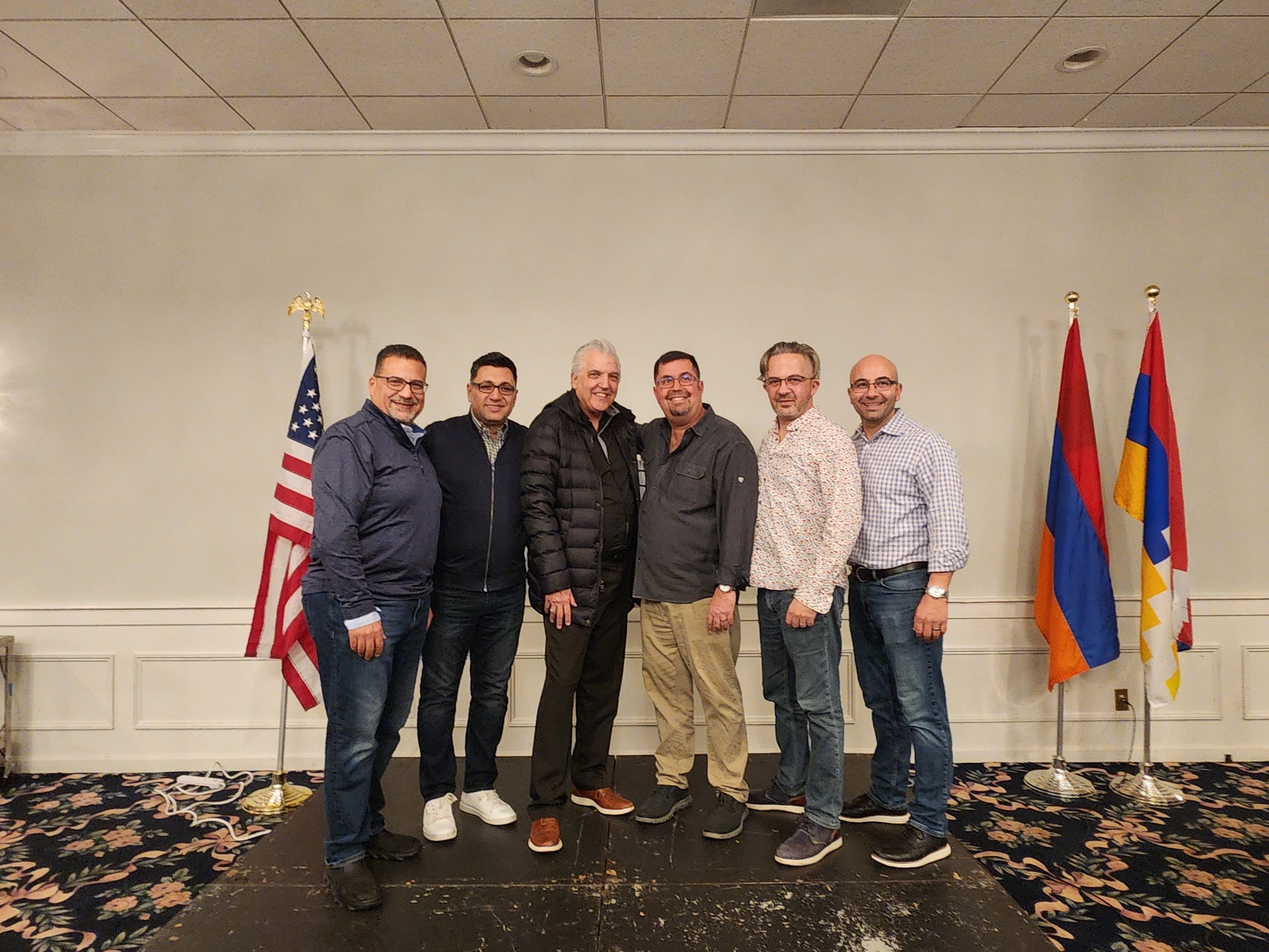 Knights (l-r)_ Karnig Ostayan, Arman Manoukian, Johnny Pizzi (comedian ...