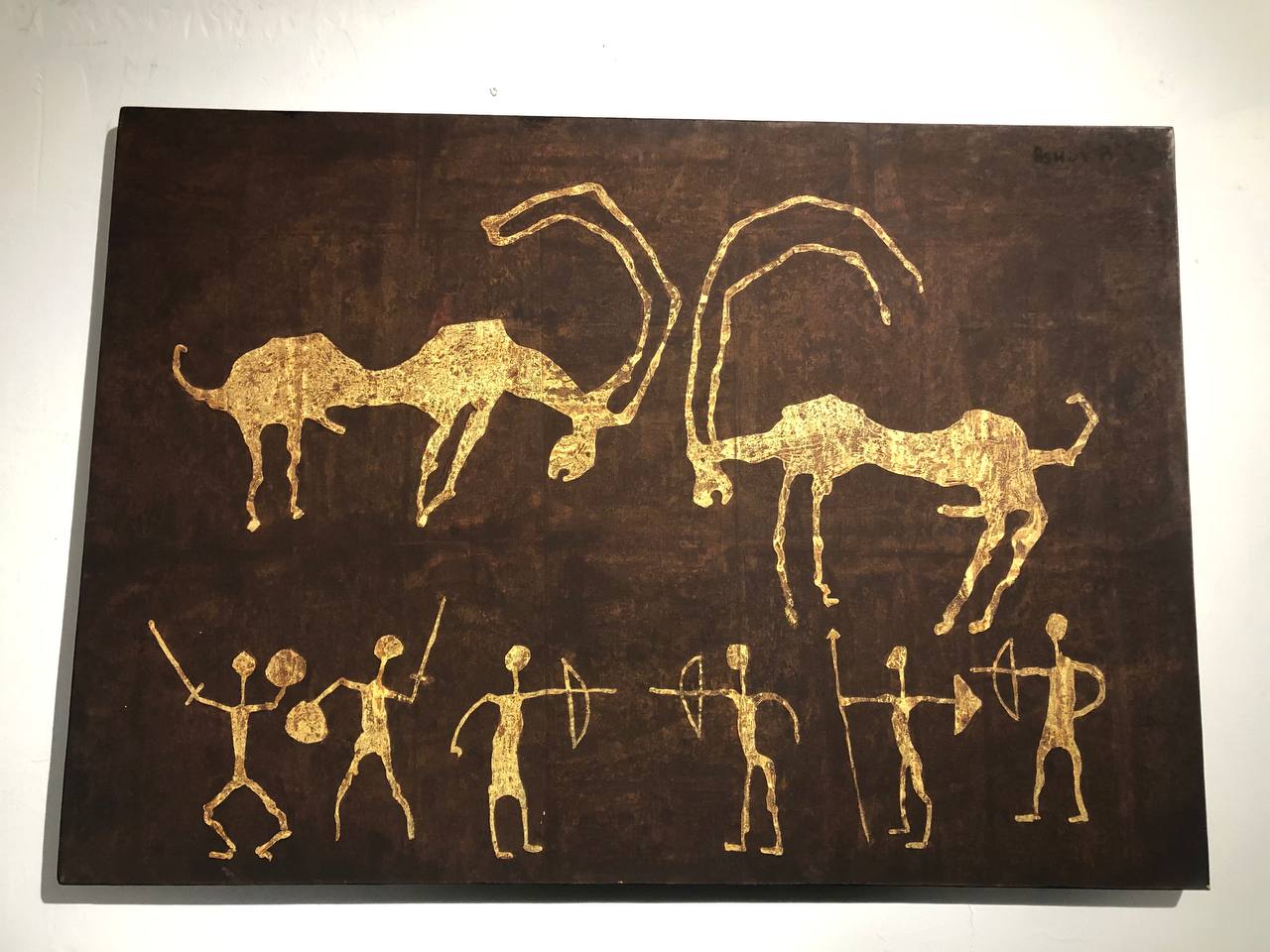 An Enduring Struggle, series oil on carpet 2025 70x100 cm. - The ...